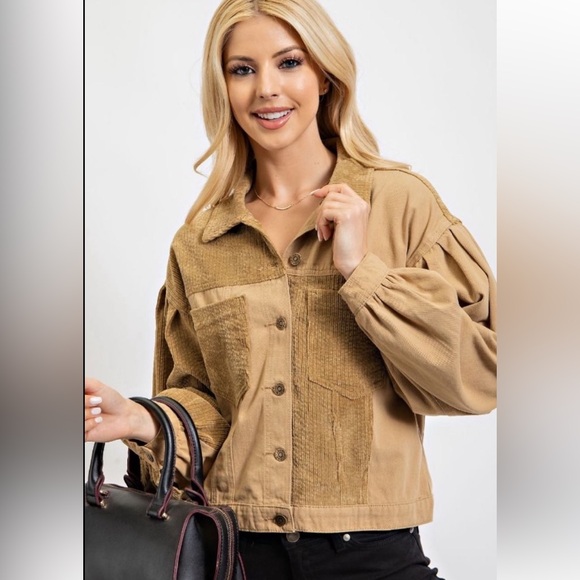 easel | Jackets & Coats | 34 Easel Washed Light Camel Jacket | Poshmark